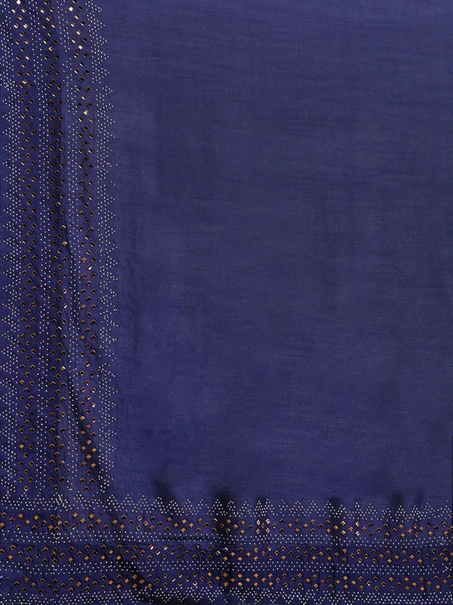 Buy Stylish Embellished Broder And Stones Poly Silk Saree